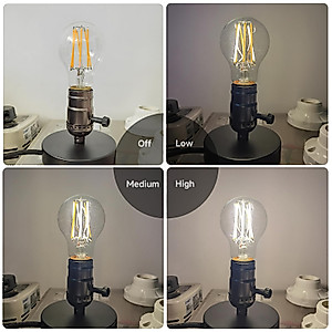 XIAOKALAMI 3 Way Light Bulbs,3 Way Led Light Bulbs 30 50 80W Equivalent, A19 Led Clear Light Bulbs,3000K Soft White, Non-Dimmable,Three Way Light Bulbs E26 Base for Reading,Home Lighting. 2Pack