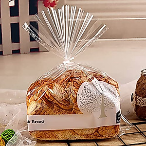 Unves 1000 Pcs White Paper Twist Ties Reusable Bread Ties for Bags Candy Coffee Cello Cake Pops (4 Inches)