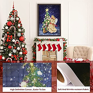 antor Diamond Painting Kits for Adults DIY 5D Diamond Art Christmas Tree Deer Girl Picture Full Drill Rhinestone Stocking Stuffers Christmas Gift for Women Kids Grils Home Wall Decor 12x16 inch