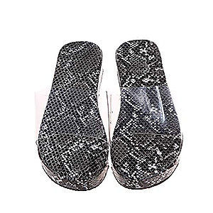 justHIGH Clear Strappy Platform Sandals Open Toe Ankle Strap Platforms Wedges Outdoor Slippers Shoes