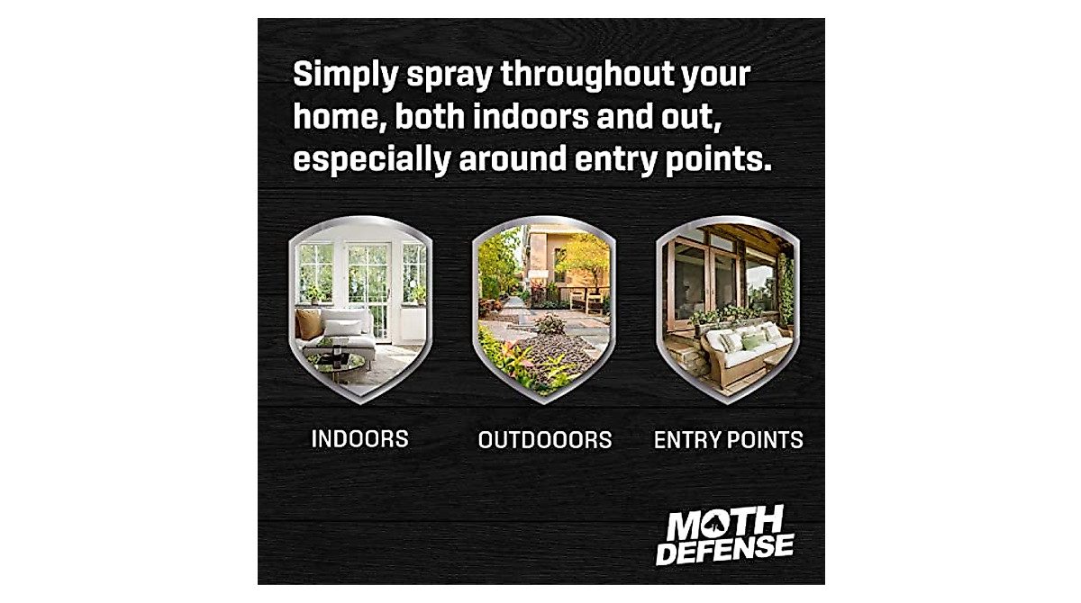 Exterminator’s Choice - Moth Defense Spray - 32 Ounce - Natural, Non ...