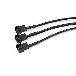 2 Pack Molex to 3 Pin or 4 Pin Fan Adapter Computer PC Case Fan Power Splitter Cable, 10 inch