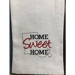 Louisiana Home Sweet Home Tea Towel Kitchen Cajun