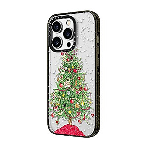 CASETiFY Impact Case for iPhone 14 Pro Max - Christmas Tree - Glossy Black