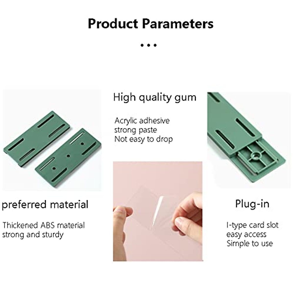 8 Pcs Adhesive Punch-Free Socket Holder - 【New Version】 Self-Adhesive Desktop Socket Fixer, Cable Management Punch Free Surge Protector, Desktop Mobile Plug-in Socket Fixer Bracket Stand (A-8Pcs)