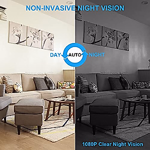 Spy Camera WiFi Hidden Camera Alarm Clock, 4K Wireless Spy Nanny Cam for Home Indoor Security, Remotely Access Camera and Real-time Monitoring with Night Vision & Motion Detection Alert