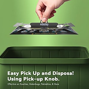 Roach Trap，Cockroach Traps,Roach Killer,Roach Indoor Sticky Glue Bait for Roach Ants Spiders - Child & Pet Friendly （ Pack of 10）