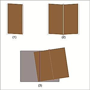 Pocket Travelers Notebook, Refillable Leather Travel Journal for Men & Women, Notebook Cover for Field Notes, Moleskine Small 3.5 x 5.5 Inches, Brown