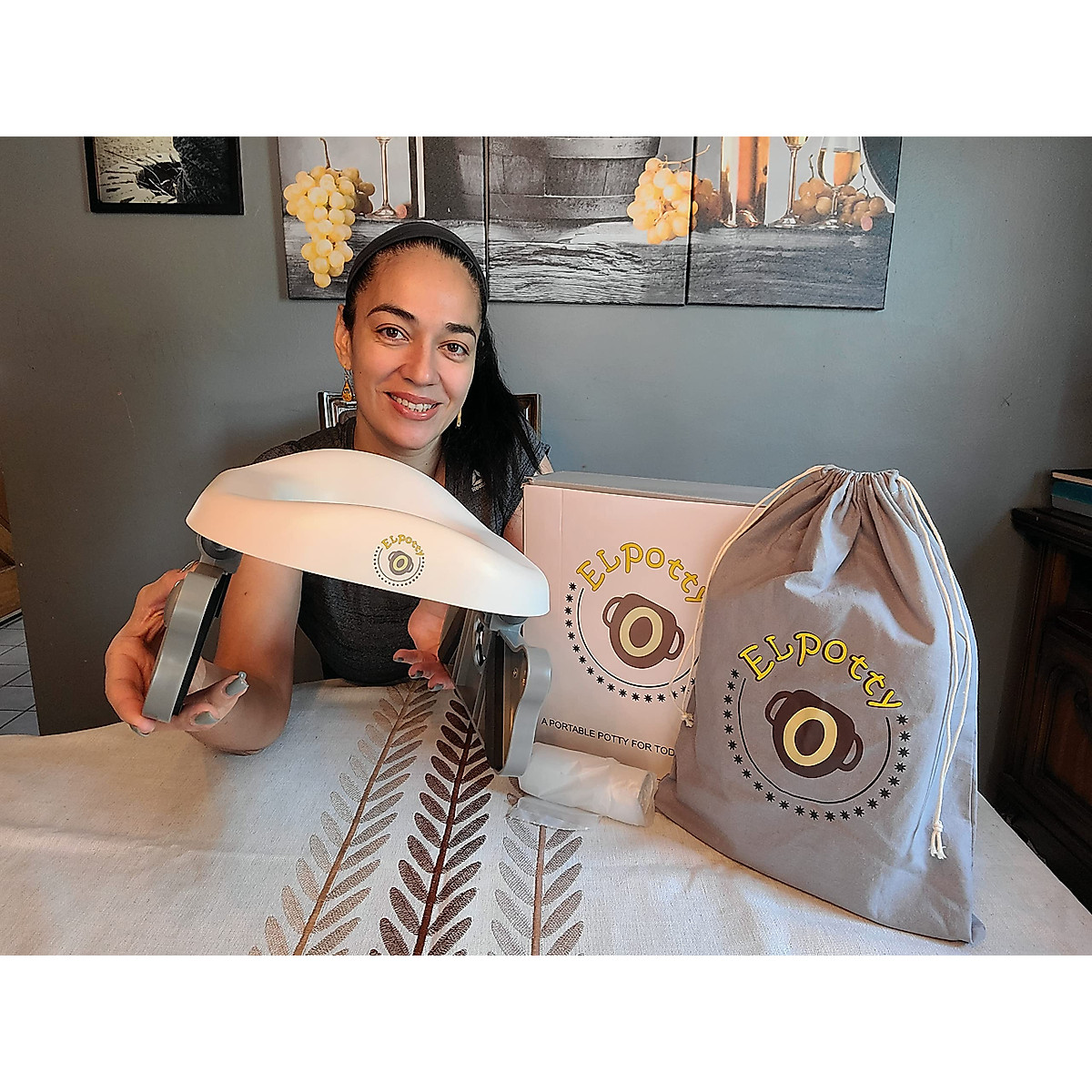 The Only Travel Potty Seat With Compartment Pockets, 2 in 1 Sturdy and Strong Light Weight, Its White Seat Makes It Look Like A Real Toilet. It's Great For Babies, Toddlers, and School Aged Children.