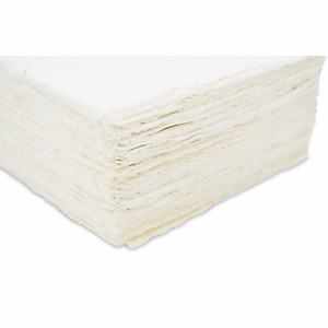 Kathmandu Valley Co. 4x6 Inch Handmade Lokta Card Stock Paper with Deckle Edge. Tree-free Lokta Paper for Vintage Stationery, Printing, Thank-you Notes, and Invitations. Handmade in Nepal (100 Sheets)