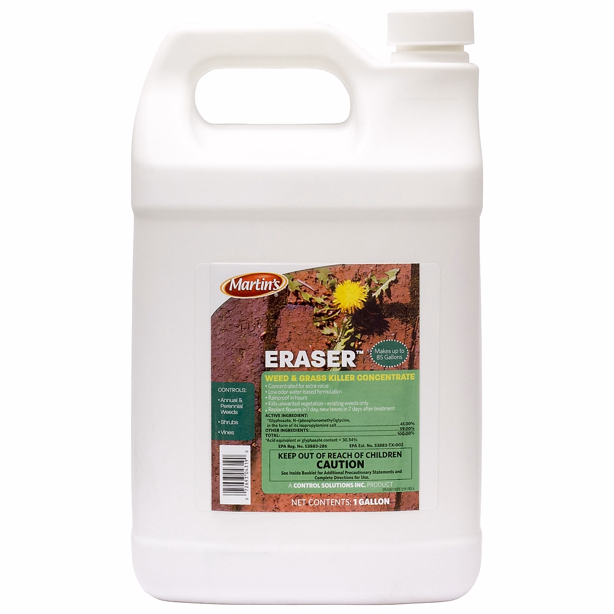 Control Solutions Inc. 82004319 Eraser Weed & Grass Killer Concentrate, 1_Gallon, 128 oz
