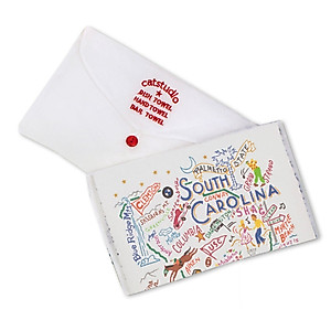 Catstudio South Carolina Dish Towel - U.S. State Souvenir Kitchen and Hand Towel with Original Artwork - Perfect Tea Towel for South Carolina Lovers, Travel Souvenir