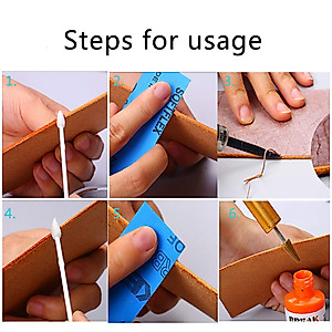 BUTUZE Leather Edge Dye Pen, Edge Roller Applicator,Essential Leather Edge Printing Tool for Leather Craft DIY,Leather Working,Leather Making
