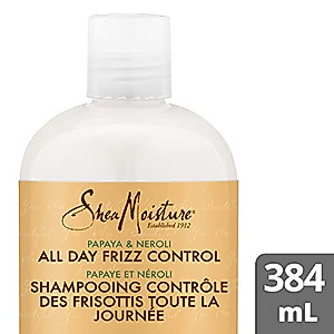 SheaMoisture Frizz Control Shampoo for Frizz Prone Hair Papaya and Neroli Sulfate Free Shampoo 13 oz