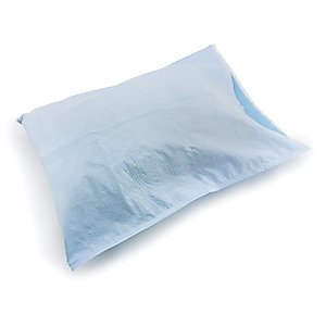 McKesson Disposable Pillow Case Covers [100 Count] Bulk Pillowcase, Single-Use for Medical Hospital Travel, Standard Size, Blue, 21 in x 30 in