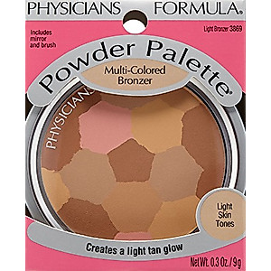 Physicians Formula Powder Palette Multi-Colored Bronzer Light Bronzer, Dermatologist Tested, Clinicially Tested