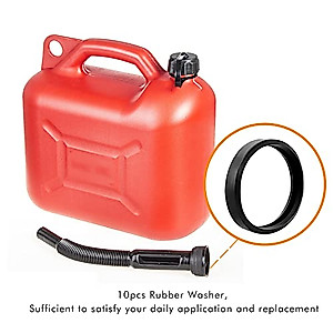 20PCS Fuel Gas Can Spout Gasket Seals Replacement Rubber Gaskets Washer Seal O Ring Replacement Gas Gaskets Can Be Used for Most of The Gas Can Spout