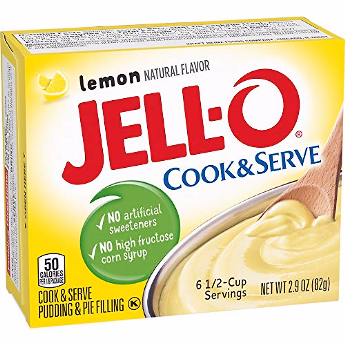 Jell-O, Cook & Serve, Pudding & Pie Filling, Lemon,2.9 Ounce (Pack of 4)
