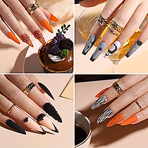 FANDAMEI Nail Art Kit, Nail Design Tools Kit with Nail Art Brushes, Nail Dotting Tools,Fine Glitter,Nail Butterfly, Nail Heart Glitter Sequins, Nail Foil Flakes, Nail Art Rhinestones, Nail Dust Brush