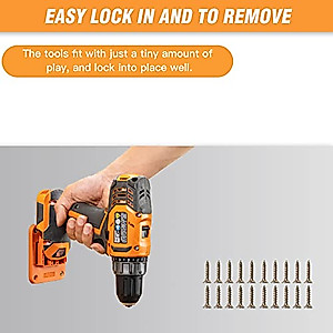 Tool Holder Mount for Ridgid AEG 18V Drill Tool Hanger Power Tool Storage -5 Pack