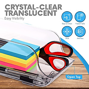 Soda Can Organizer for Pantry/Refrigerator Pack of 2 - Holds Up To 9 Cans (7oz) - Beverage & Canned Food Organizer By Homeries