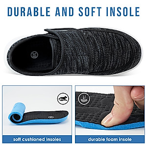 Ablanczoom Women's Fashion Sneakers Tennis Shoes-Womens Comfort Lightweight Slip On Sneaker Breathable Mesh Casual Walking Shoes Black