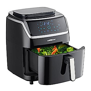 GoWISE USA 7-Quart Steam Air Fryer - with Touchscreen Display with 8 cooking presets + 100 Recipes