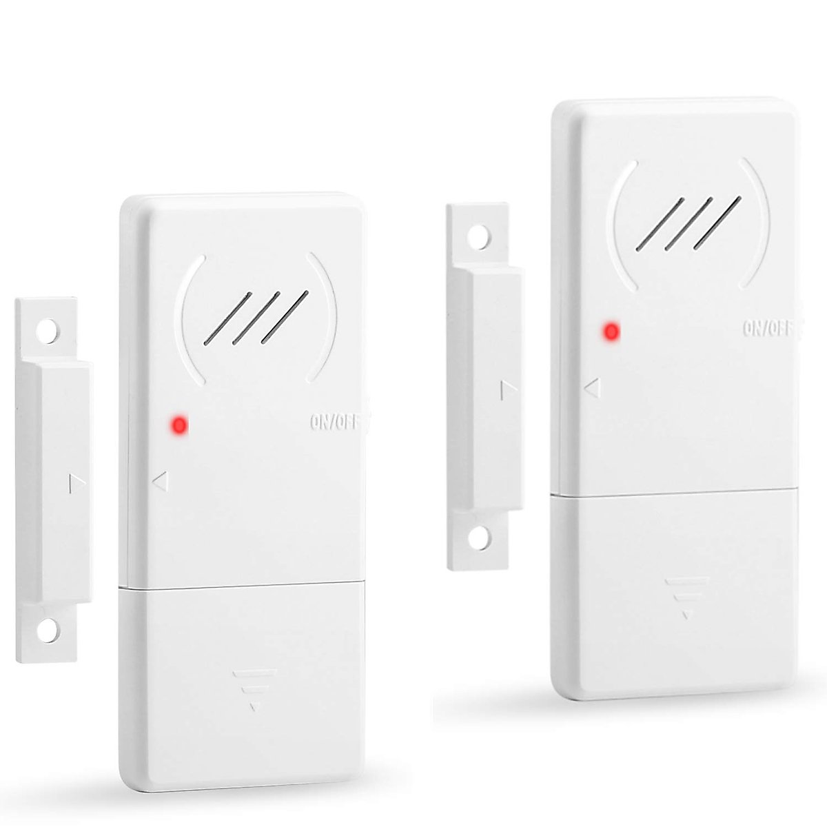 WSDCAM Refrigerator Door Alarm When Opened 60 Seconds Time Delay, 90dB Loud, Ultra-Slim Fridge Alarm Door Open Alarm, Freezer Door Alarm with Delay - 2 Pack
