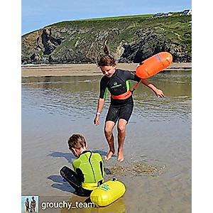 New Wave Swim Bubble and Swim Cap Bundle - Orange