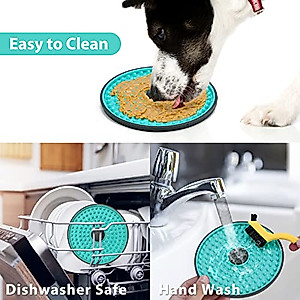 Lick Mat for Dogs, Dog Crate Lick Pads Slow Feeder, Lick Pad Crate Training Toy Crate Lick Plate,Very Suitable Peanut Butter, Treats Yogurt, Bolognese, for Boredom and Anxiety Relief Licking Pad