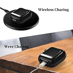 customgift Custom Apple Airpods 1 & 2 Case, Airpod Pro Cover Personalized with Name, Giftfor Women, Girls Pom Fur Ball Keychain/Strap/Accessories, Multiple Colour TPU DIY Picture, Multicolor