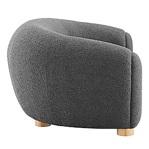Modway Abundant Boucle Upholstered Fabric Sofa with Gray Finish EEI-6024-GRY