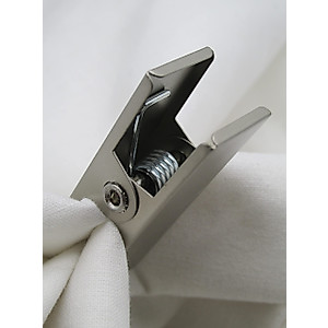 NAHANCO FITTING CLIP BC12 Fitting Clips for Alterations, Brushed Chrome (Pack of 12)