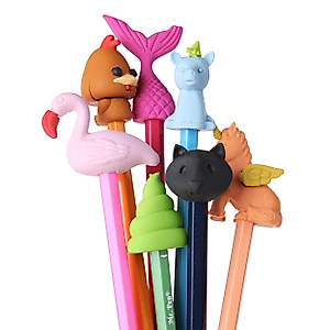 Mr. Pen- Animal Topper Erasers, 22 Pack, 8 Pack Take Apart Animal Erasers, Pencil Toppers, Pencil Erasers Toppers for Kids, Eraser Tops, Cap Erasers for Pencils, Fun Erasers Kids, Easter Egg Fillers