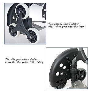 Generic Hand Trucks Platform Trucks Service Carts Shopping Cart Luggage Cart, Maximum Load 80Kg/176lb