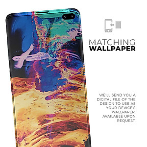 DesignSkinz Liquid Abstract Paint V26 Protective Vinyl Decal Wrap Skin Cover Compatible with The Samsung Galaxy S20 (Screen Trim & Back Glass Skin)