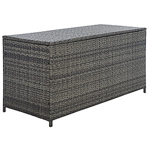 SAFAVIEH Outdoor Collection Oliveira Grey/White Cushion Box