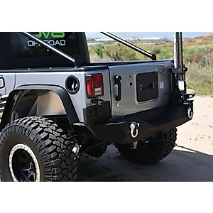 DV8 Offroad | Steel Series Rear Bumper | Designed for the Jeep Wrangler JK