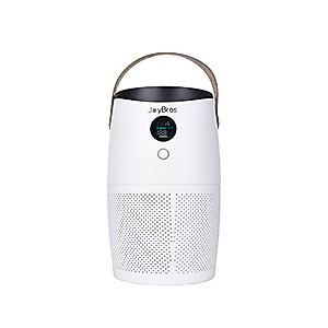 Air Purifier for Small Room HEPA Filter Cleaner:Bedroom Office, Desktop, Portable, Automatic detection of air quality, intelligent adjustment of filtration level Rechargeable Battery Powered