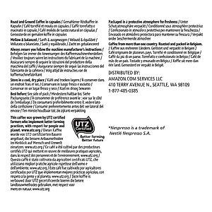 Amazon Brand - Solimo Espresso Capsules 50 CT, Compatible with Nespresso Original Brewers