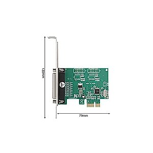 Wendry LPT Printer to PCI-E Parallel Printer Card, Parallel Port DB25 Express Card Converter Adapter, Pci-express's 25/s Full Duplex Channel,1.5 Mbyte/S,for Win98SE/ME/2000/XP/Vista/Win7/Win8/Win10