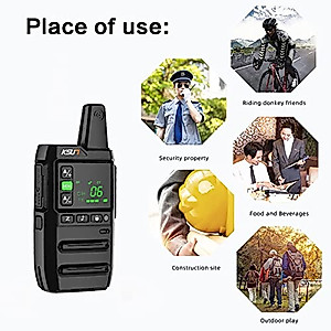 Long Range Walkie Talkies Waterproof,2 Pack FRS Rechargeable Two Way Radios Adults USB Charging Battery Portable No 50 Miles for Outdoor Hunting Camping Hiking Off Roading Accessories GZ20
