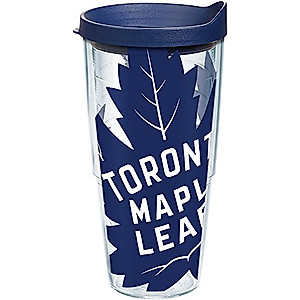 Tervis Made in USA Double Walled NHL Toronto Maple Leafs Insulated Tumbler Cup Keeps Drinks Cold & Hot, 24oz, Colossal