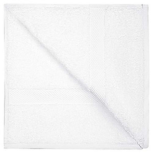 Luxury White Bath Towels Large - Circlet Egyptian Cotton | Highly Absorbent Hotel spa Collection Bathroom Towel | 30x56 Inch | Set of 2
