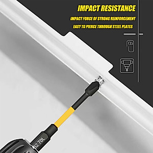 Magnetic Screwdriver Bit Set, 6PCS Electric Drill Screwdrivers Bits 1/4 Inch PH2 Hexagon TS2 Steel Heavy Duty Impact Screwdrivers Anti Slip Cross Slot Screwdriver Bit Set