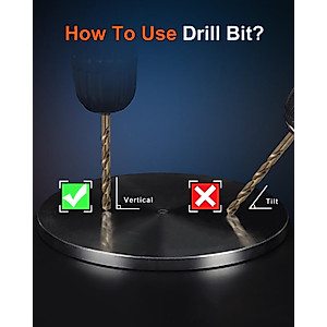 COMOWARE Cobalt Drill Bit Set- 115Pcs M35 High Speed Steel Twist Jobber Length for Hardened Metal, Stainless Steel, Cast Iron and Wood Plastic with Metal Indexed Storage Case, 1/16" - 1/2"