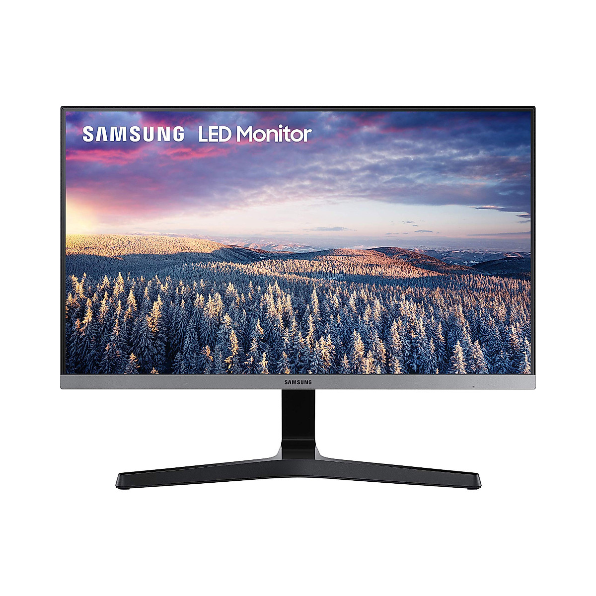 Samsung 24" FHD Monitor with Bezel-Less Design - LS24R350FZNXZA, Dark Blue Gray (Renewed)