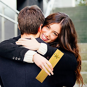 Rocutus Jewelry Gift Boxes Necklace Earring Ring Box Gift Box,12 Pack Jewelry Gift Boxes Necklace Gift Boxes Cotton Filled Cardboard Paper Jewelry Box Gift Cases for Wedding, Engagement (Gold)