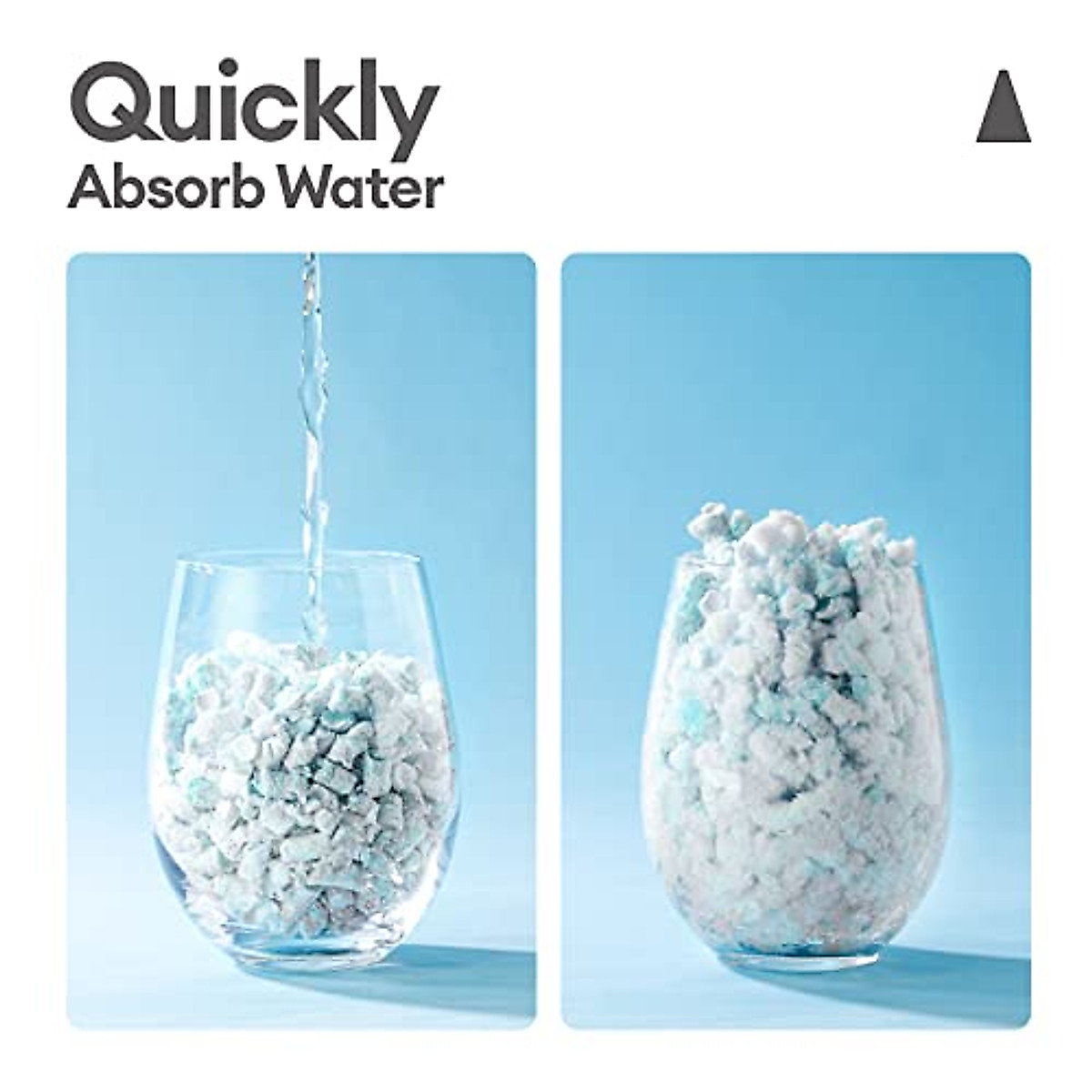 BUCATSTATE Paper Litter for Small Animals 1KG/2.2LBS, Absorbent Hamster Bedding Guinea Pig Rabbit Pellets Odor Control Dust Free for Reptile, Birds (Blue)