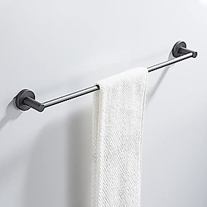 Bath Towel Bar All Copper Bathroom Shelf, Bath Towel Rack, Gray Towel Hanger, Bathroom All Copper Towel Rail Towel Holder (Color : Double Rod)
